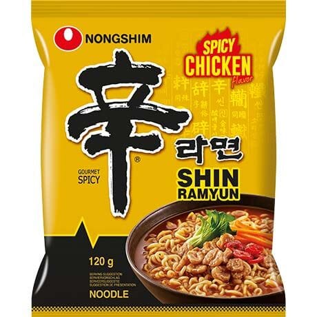 农心 辛拉面 香辣鸡肉味方便面 120克/ Shin Ramyun Instant Nudeln scharf Hühnchen 120g ...